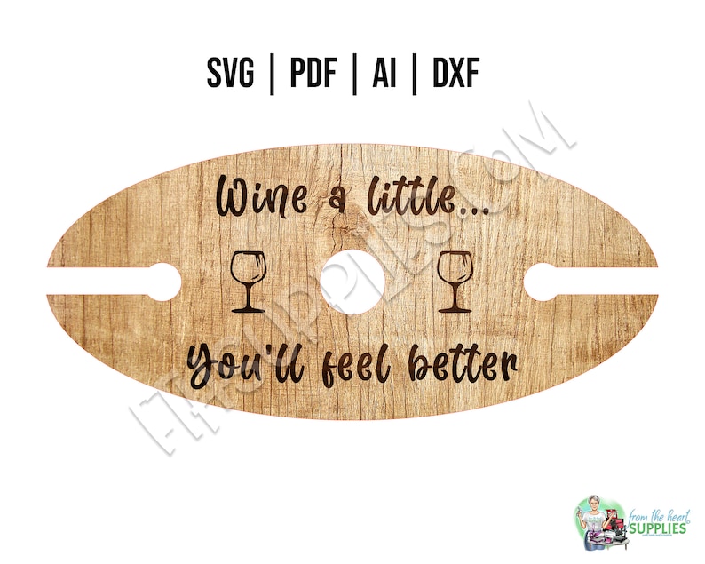 Wine Caddy SVG Laser Cut File / Wine Butler SVG / Glowforge - Etsy Israel