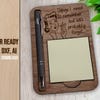 Teacher Sticky Note Pad Holder SVG Laser Cut File, Teacher Sticky Note ...
