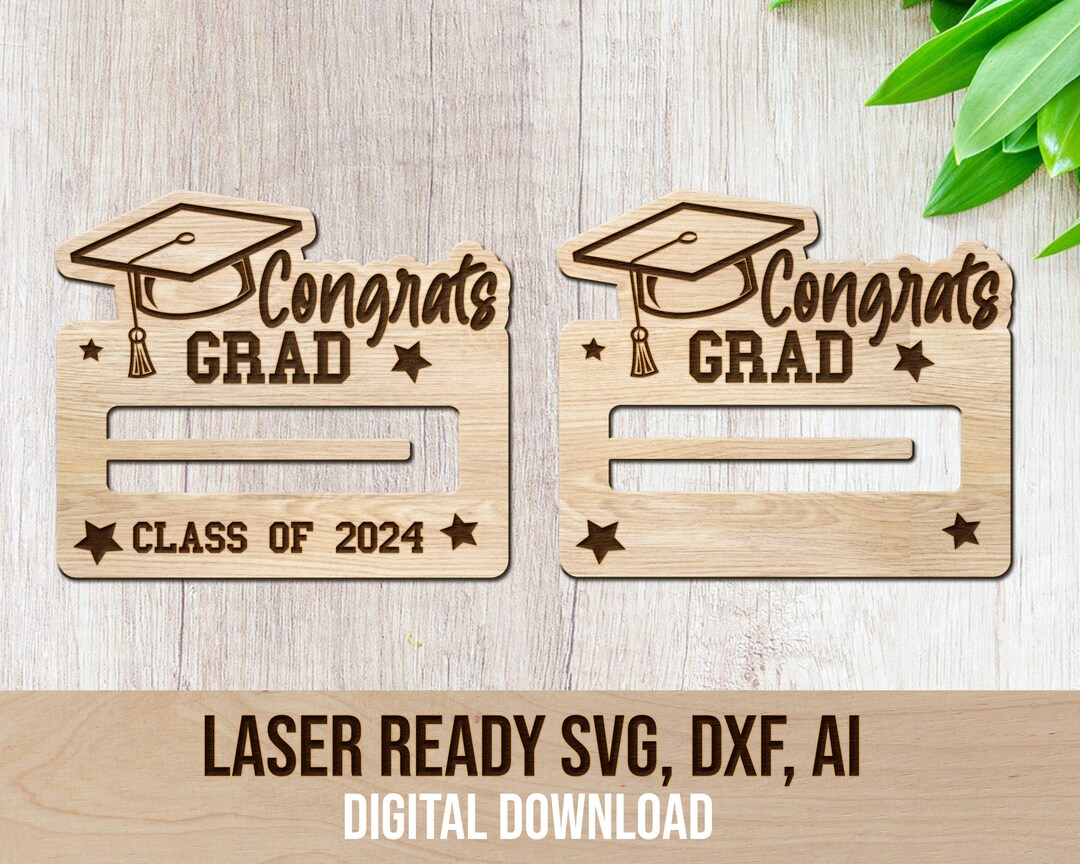Customizable Congrats Grad Money Holder SVG Bundle, Graduation Money ...
