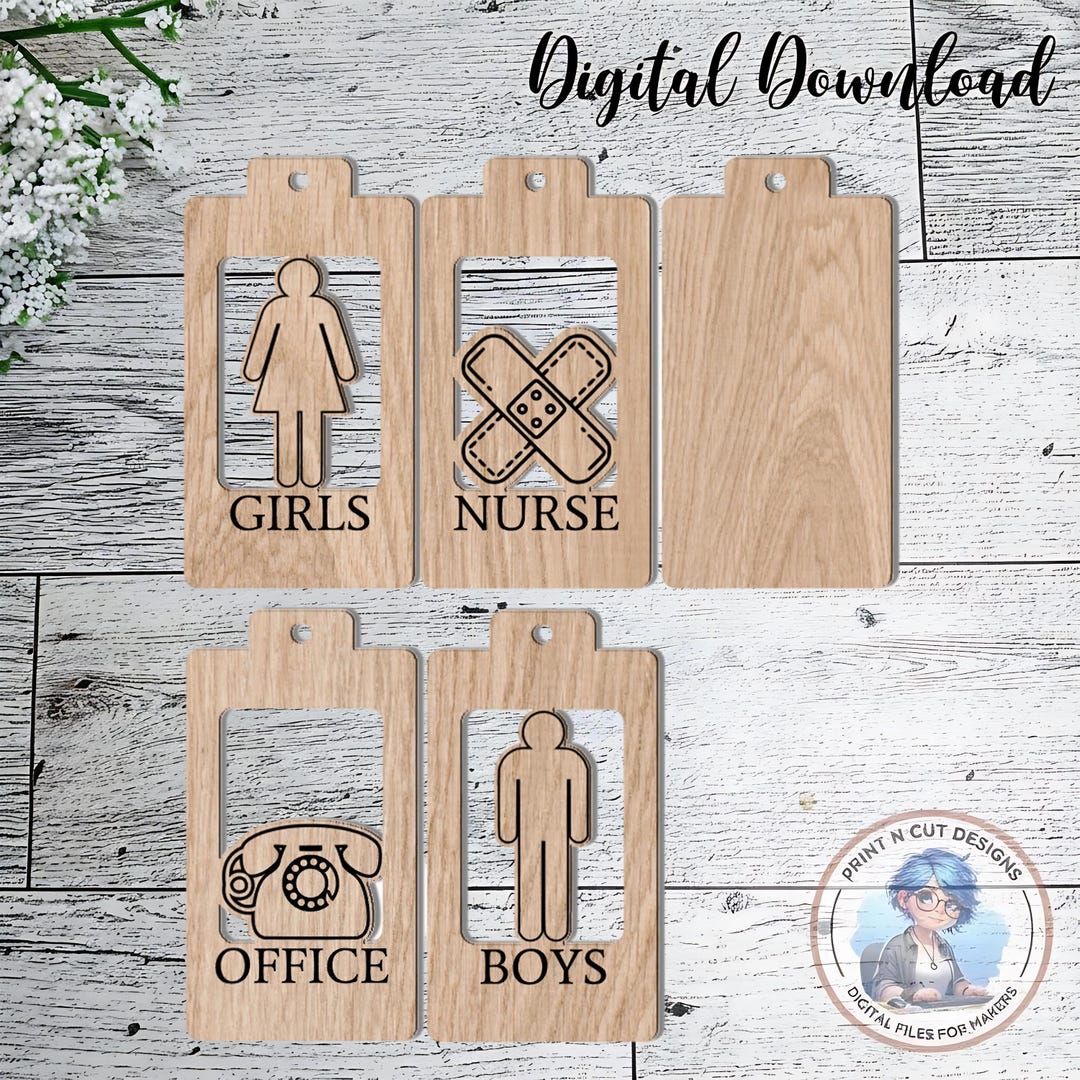 Teacher Hall Passes SVG: Laser Cut School Pass (digital Download) - Etsy