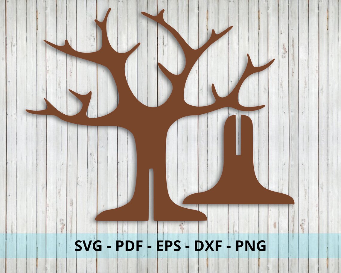 Jewelry Tree Display SVG Cut File - Etsy