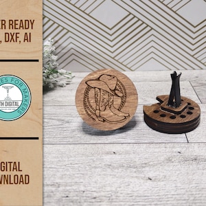 Cowboy Boots Car Air Freshener Laser Cut SVG File, Essential Oil ...