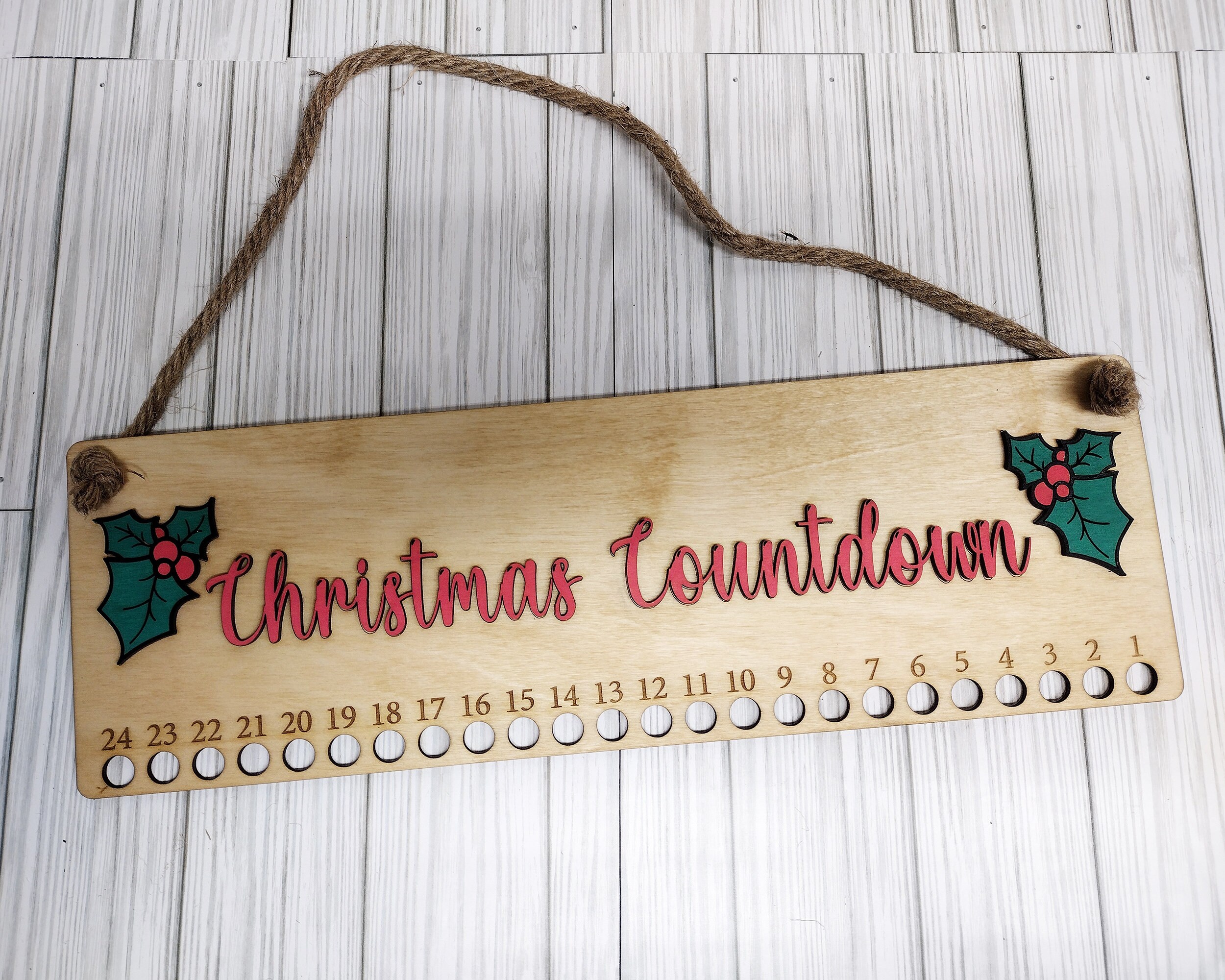 Christmas Countdown SVG Laser Cut File / Candy Cane Countdown - Etsy ...