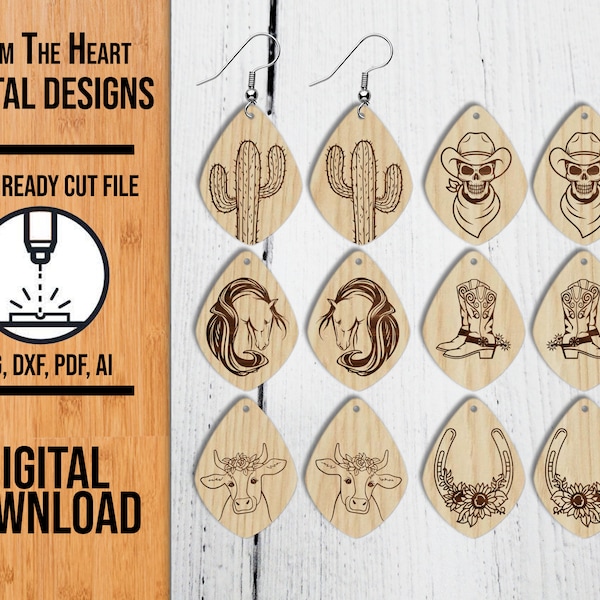 Western Earrings - Etsy