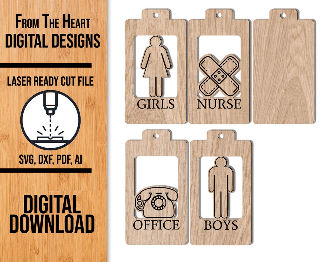 Teacher Hall Passes SVG: Laser Cut School Pass (digital Download) - Etsy