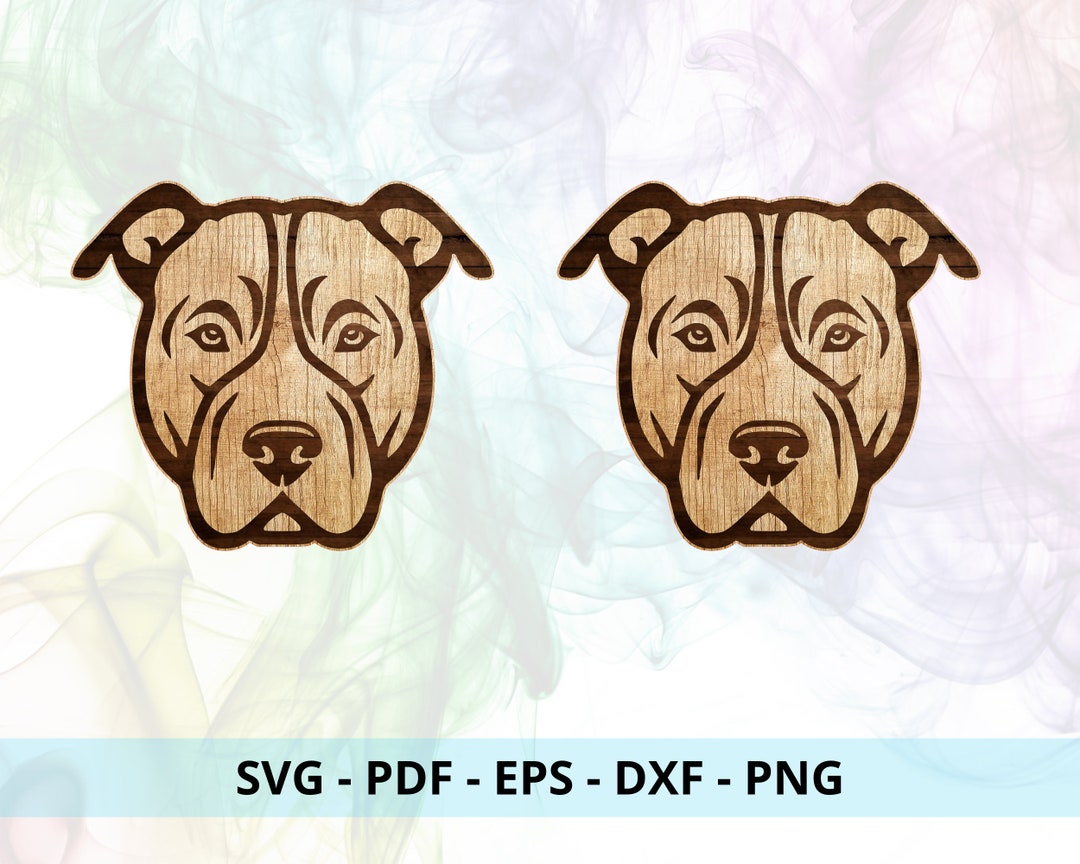 Pitbull Stud Earring SVG File: Laser Cut Design (digital Download) - Etsy