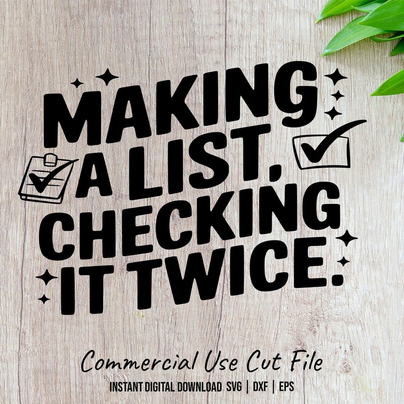 Checking It Twice - Etsy