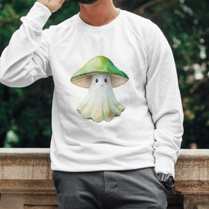 10 Watercolor Mushroom Ghost Clipart Bundle, 300 DPI Transparent PNG ...