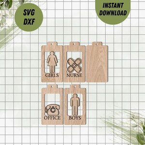 Teacher Hall Passes SVG: Laser Cut School Pass (digital Download) - Etsy