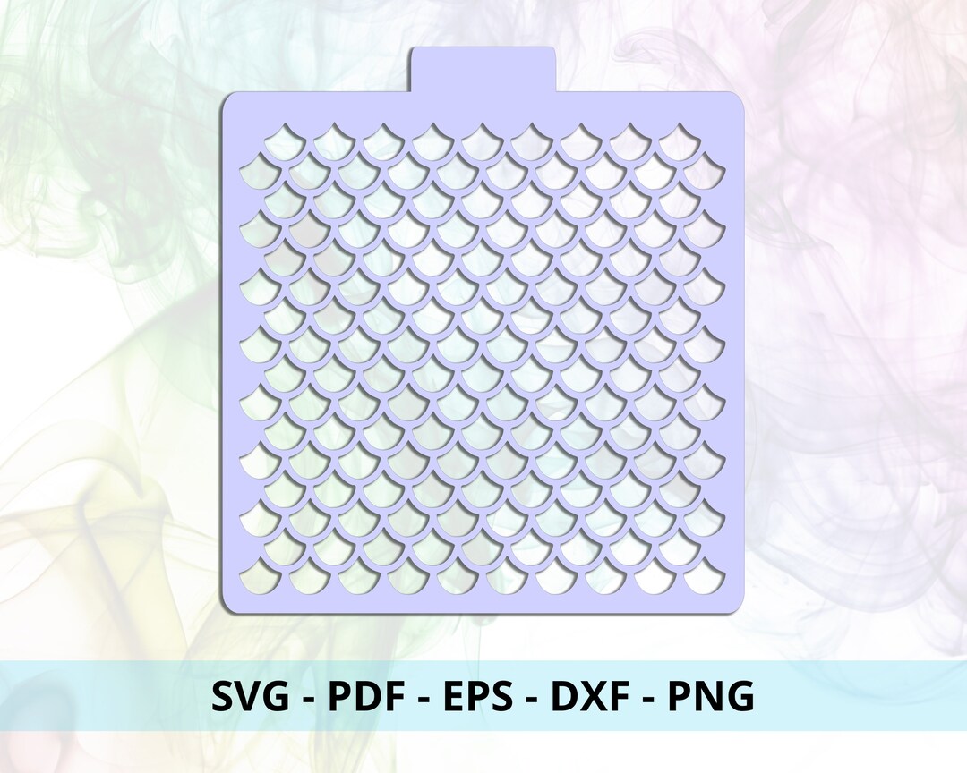 Mermaid Scale Stencil SVG Cut File - Etsy