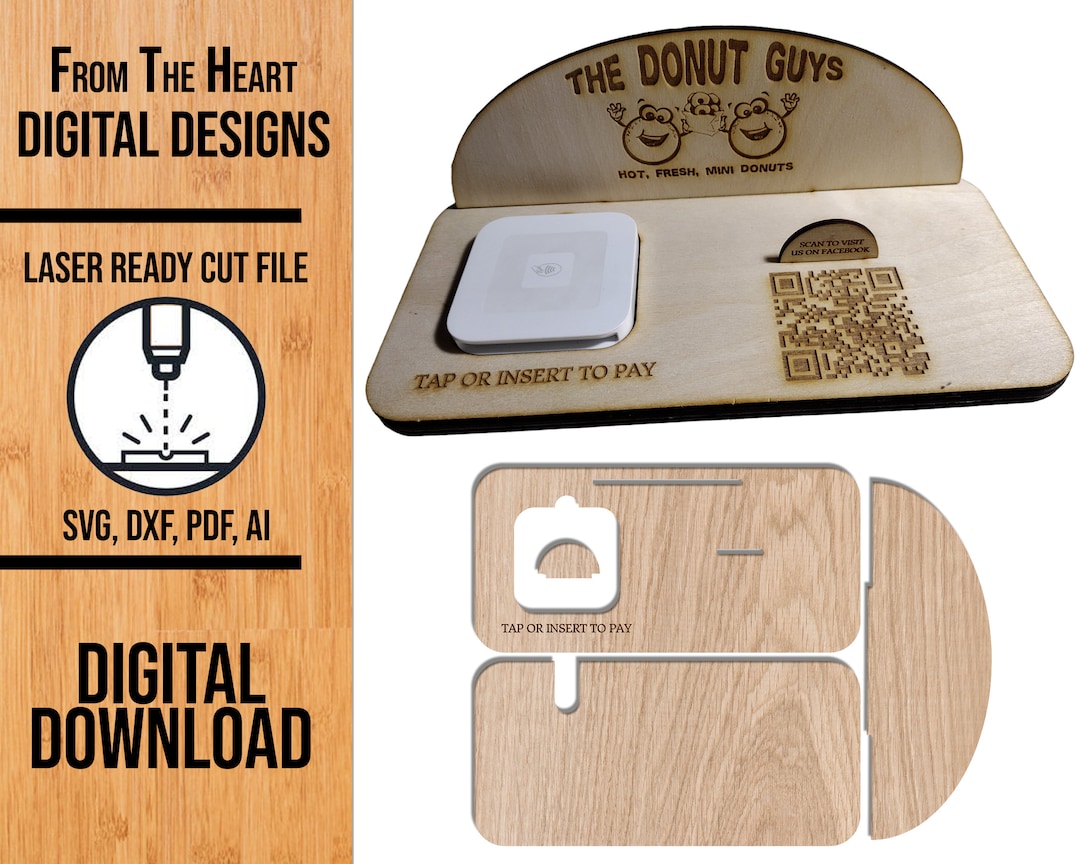 Square Reader Docking Station SVG Laser Cut File (digital Download) - Etsy