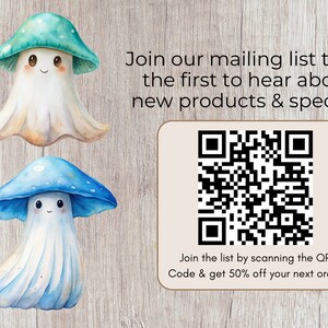 10 Watercolor Mushroom Ghost Clipart Bundle, 300 DPI Transparent PNG ...