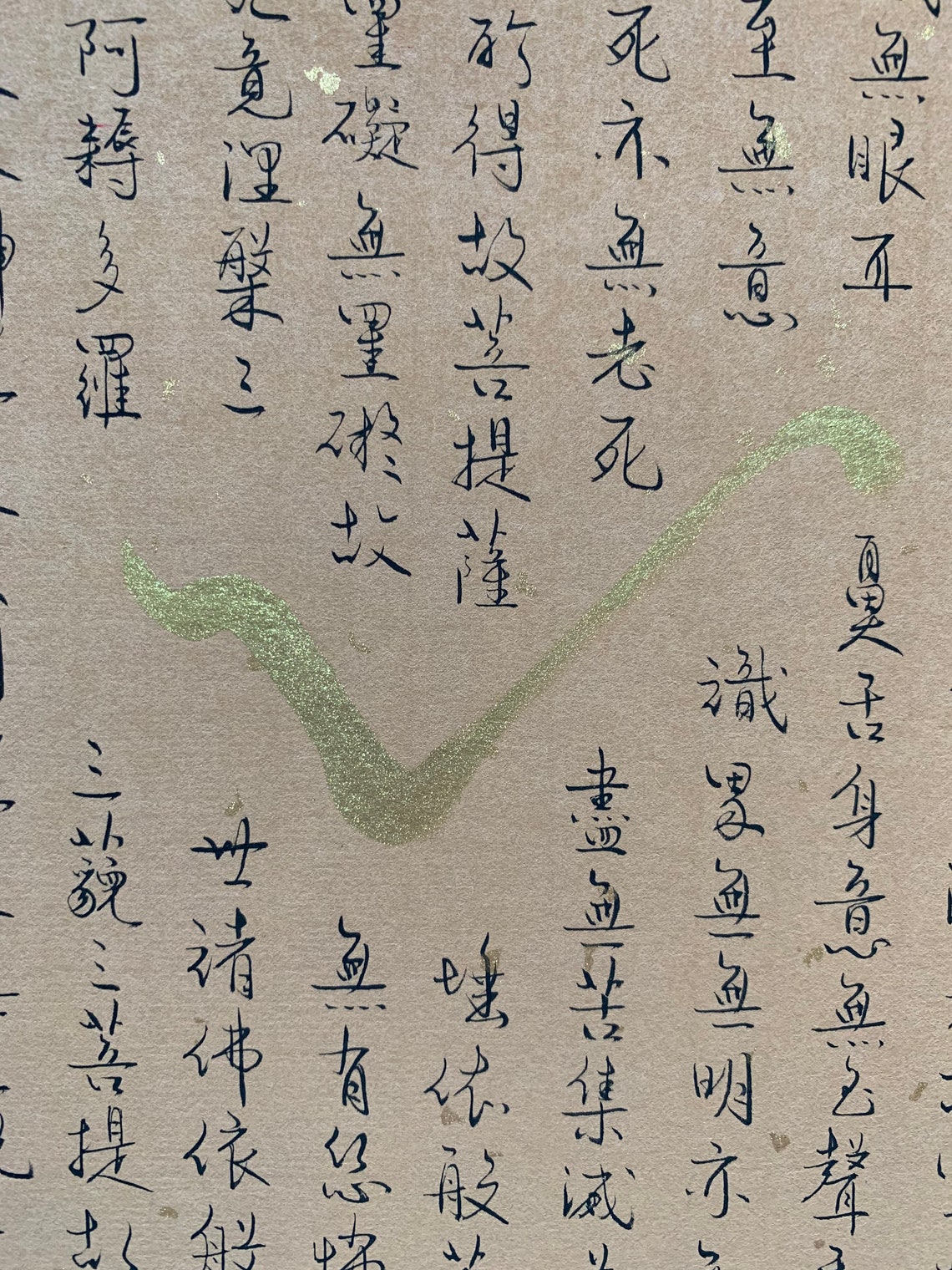 Wall Art Chinese Calligraphy Heart Sutra心經 | Etsy