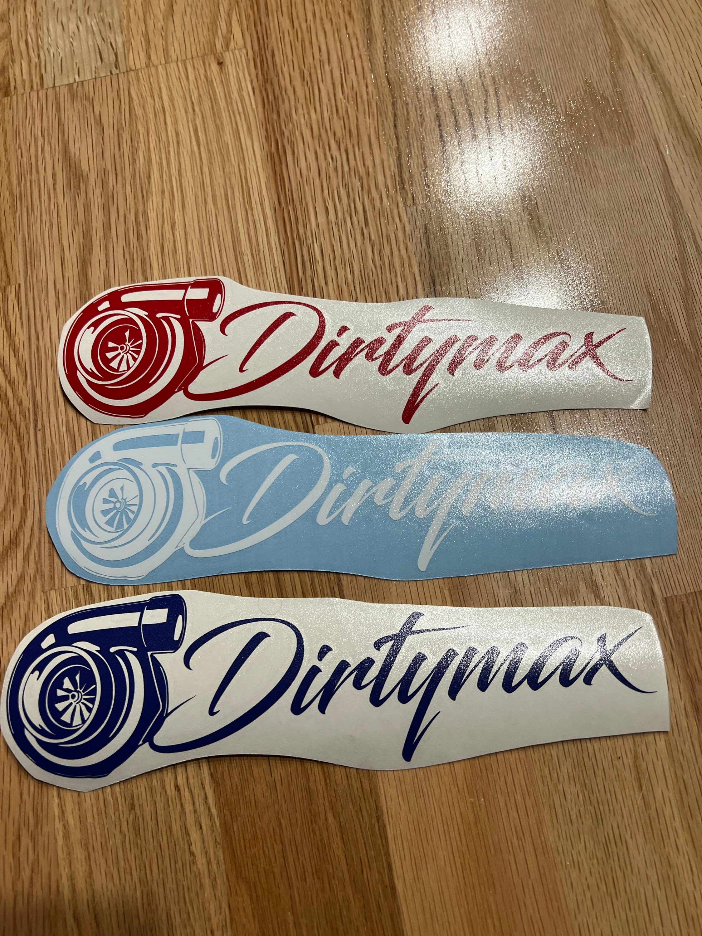 Dirtymax Turbo Diesel Decal Stickers - Etsy