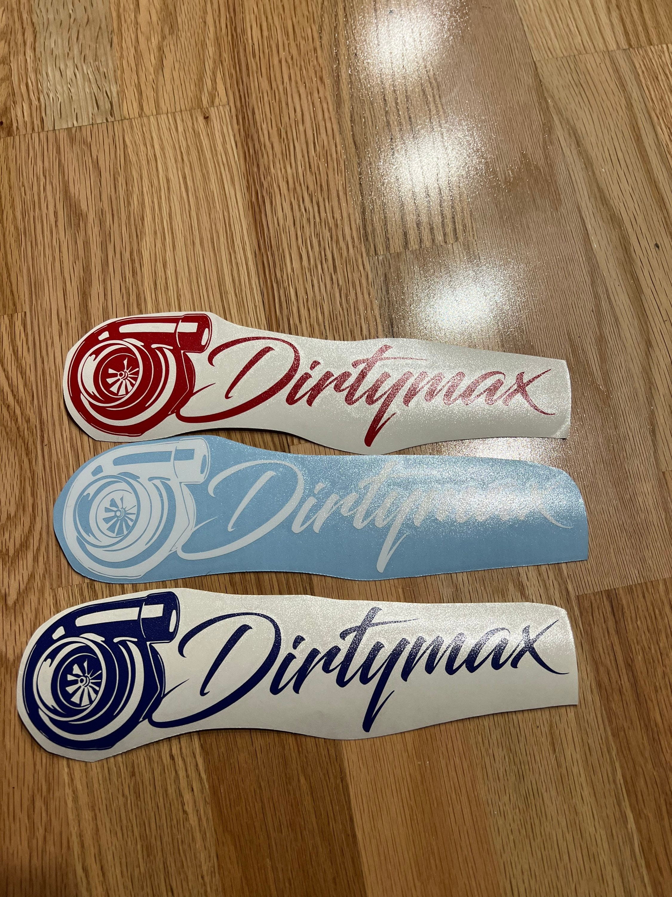 Dirtymax Turbo Diesel Decal Stickers - Etsy