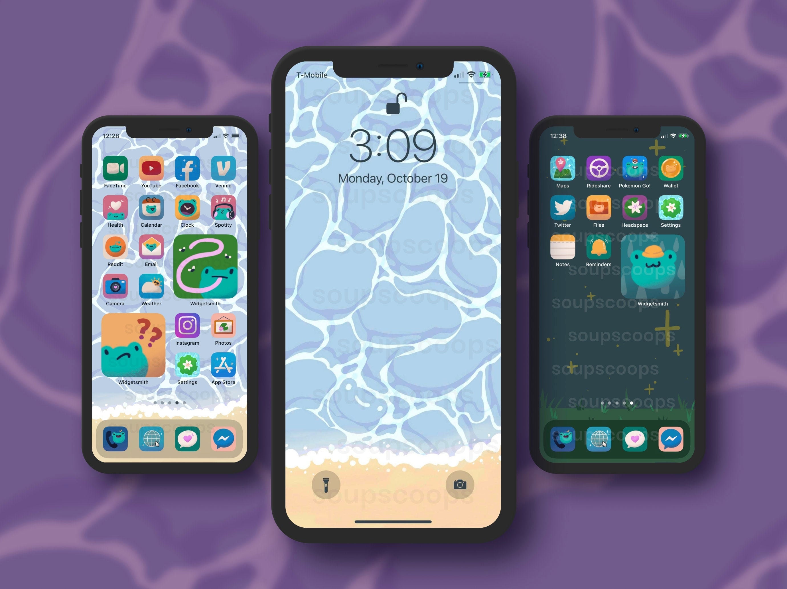 Cute Frog Icon Set With Wallpapers ios 14 & Android - Etsy