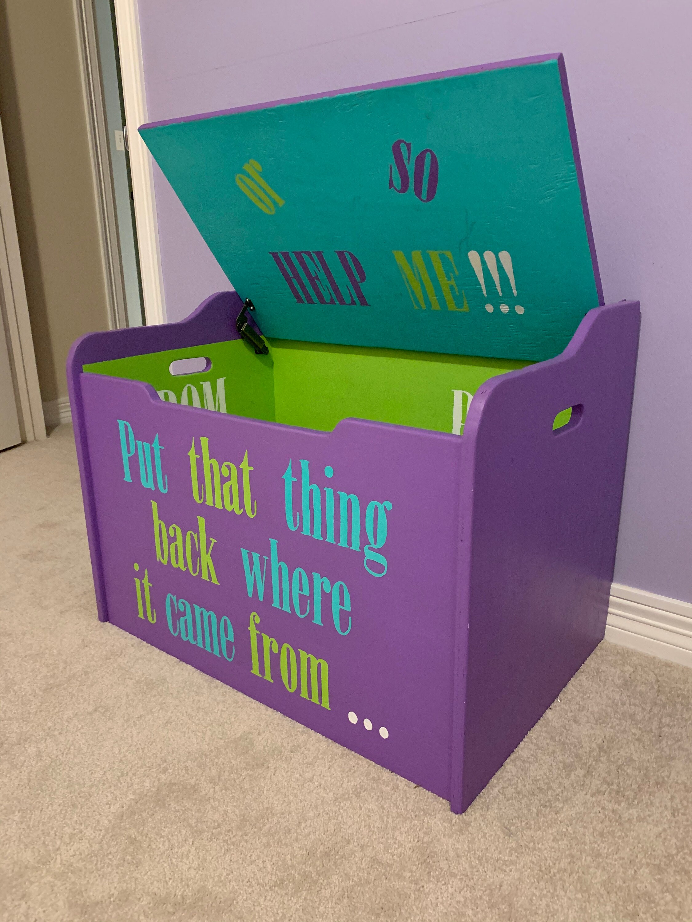 Toy Box Template - Etsy