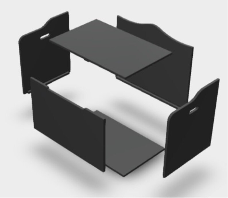 Toy Box Template - Etsy