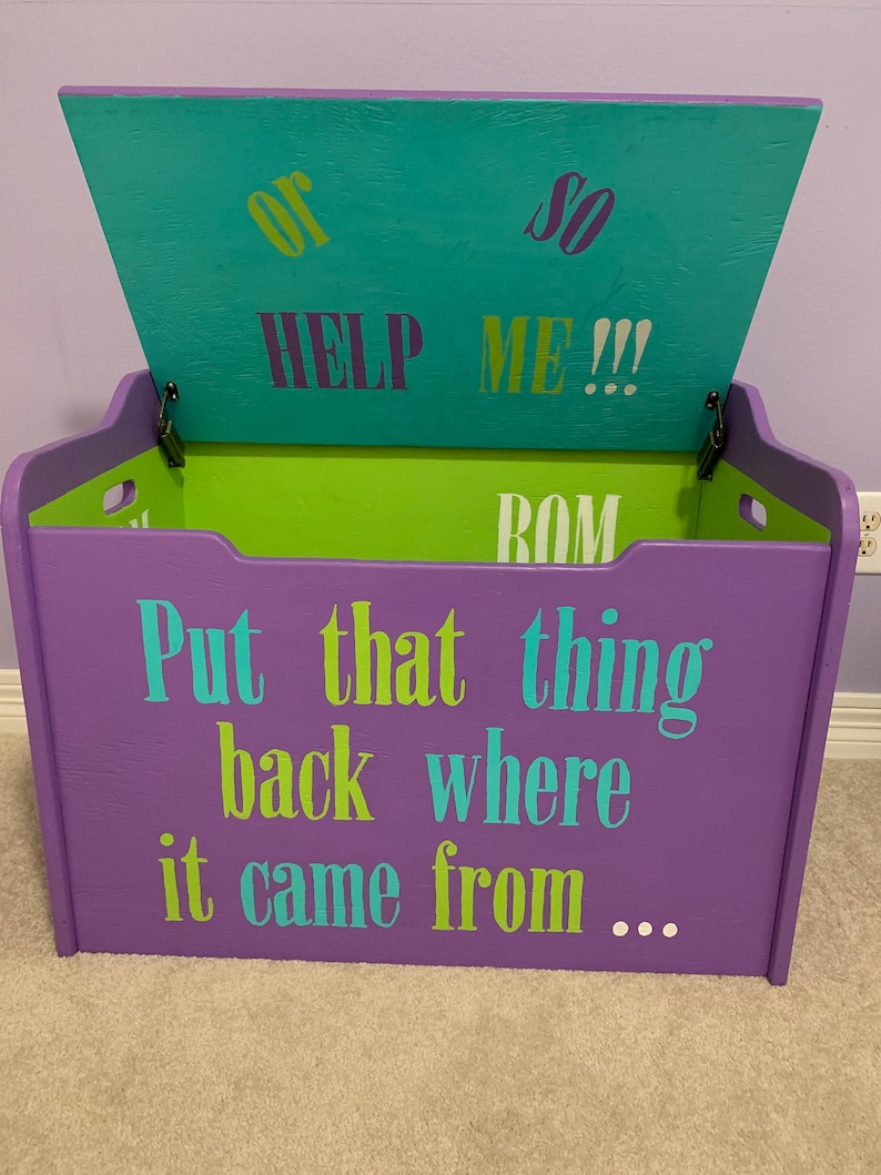 Toy Box Template - Etsy