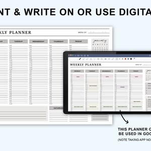 2023 Weekly Planner, Hourly Planner Printable / Daily Schedule, to Do ...