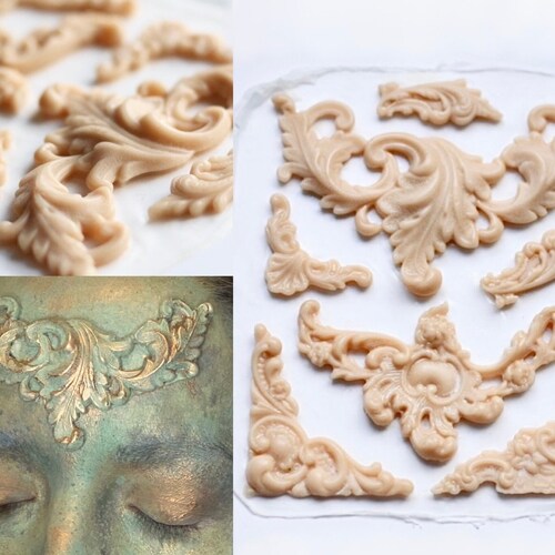 Mermaid Shell Filigree Baroque Style Silicone Prosthetic SFX - Etsy