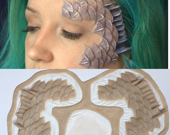 Mermaid Pack 4 Piece Unpainted Silicone Prosthetic Gills / Scales - Etsy