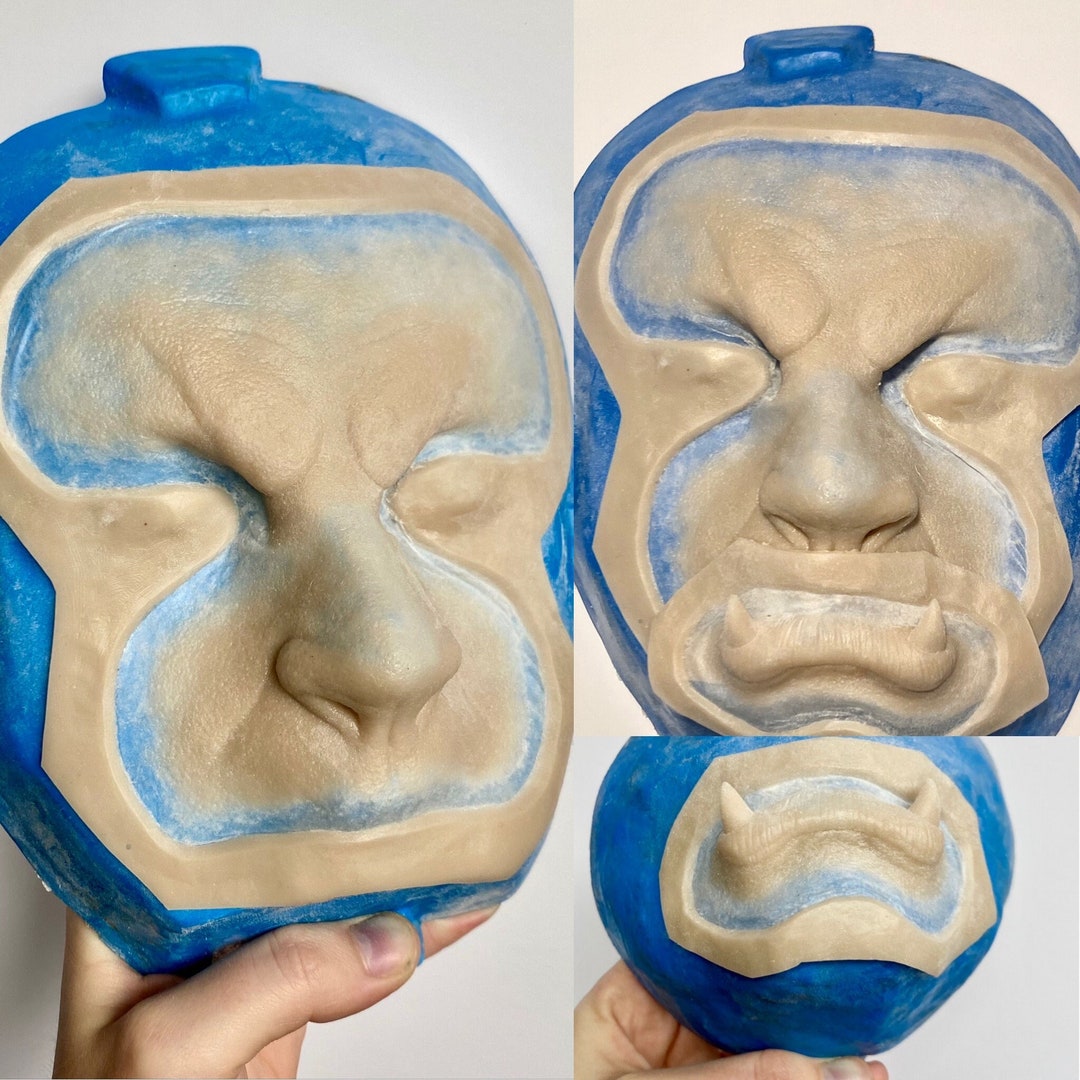 Orc Face and Chin/mouth Prosthetic Set Encapsulated Silicone - Etsy UK