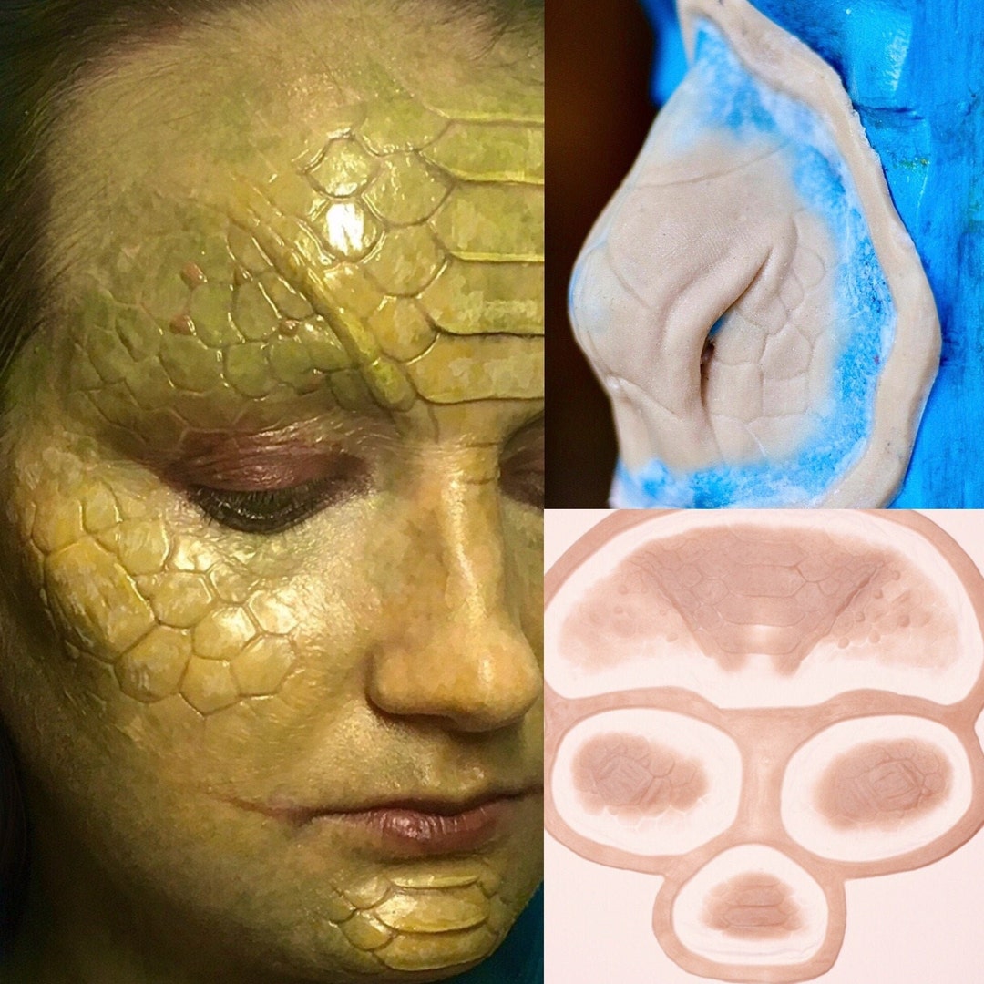 Snake Prosthetics Set, SFX Makeup, Silicone Appliance, Halloween ...