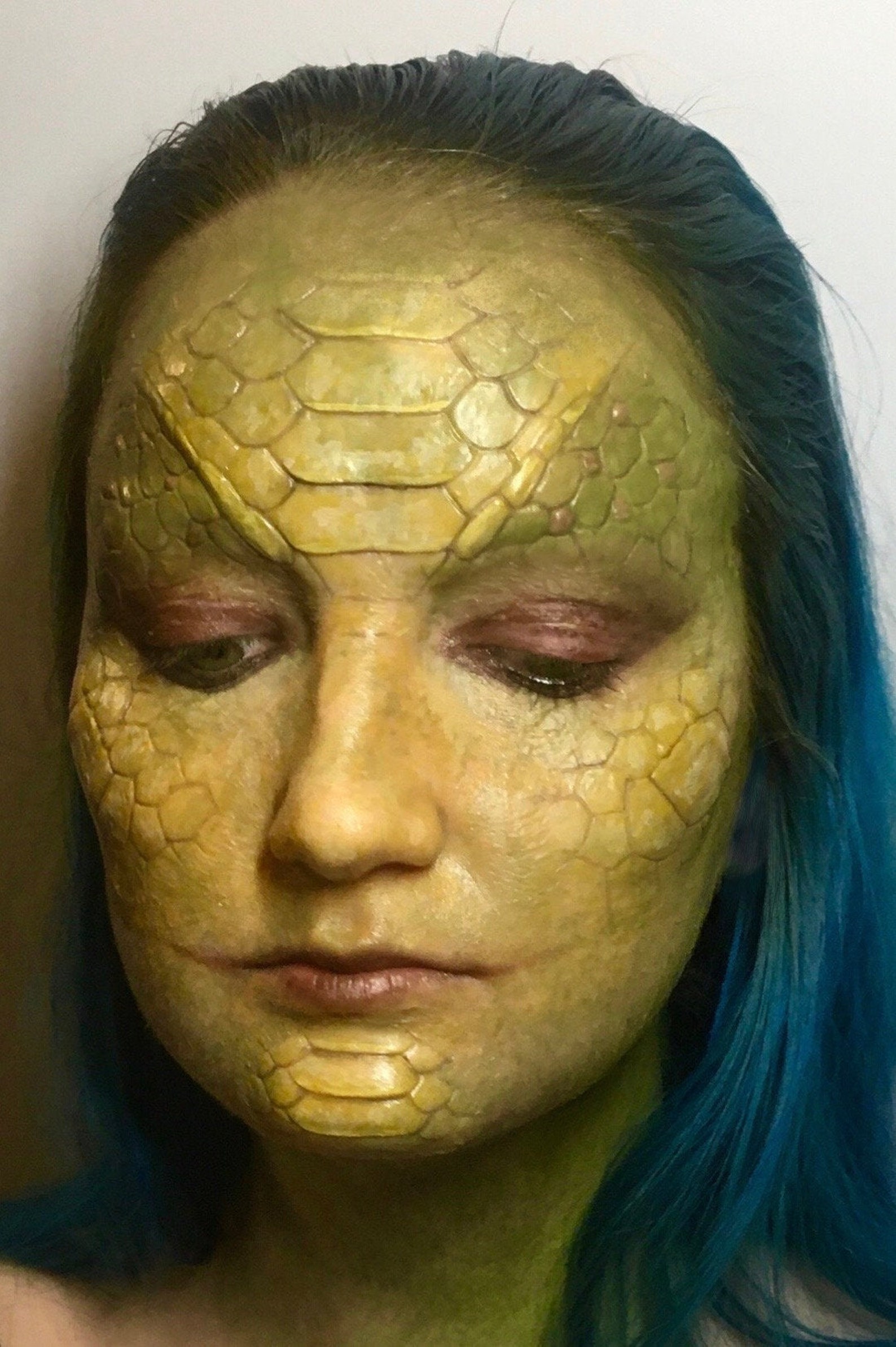 Snake Forehead Prosthetic, SFX Makeup, Silicone Appliance, Halloween ...