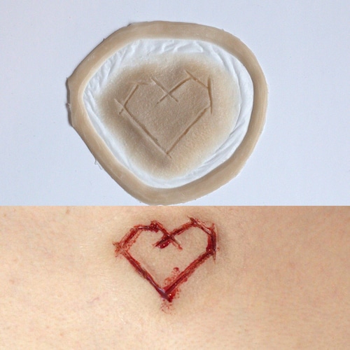 Scar Wound Prosthetic SFX Makeup Silicone Appliance - Etsy