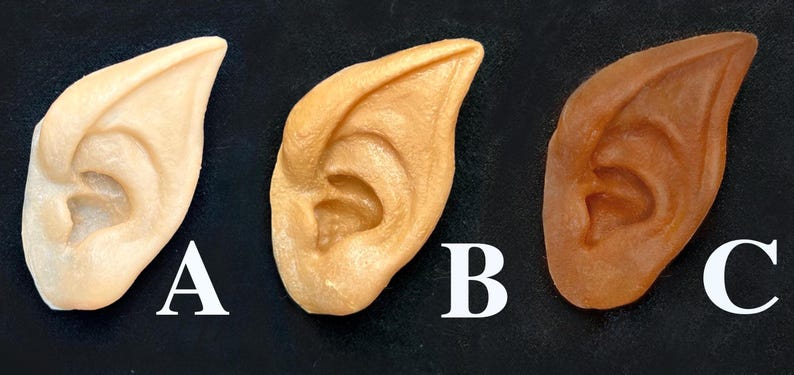 Latex Elf Ears Prosthetic, Cosplay, LARP - Etsy