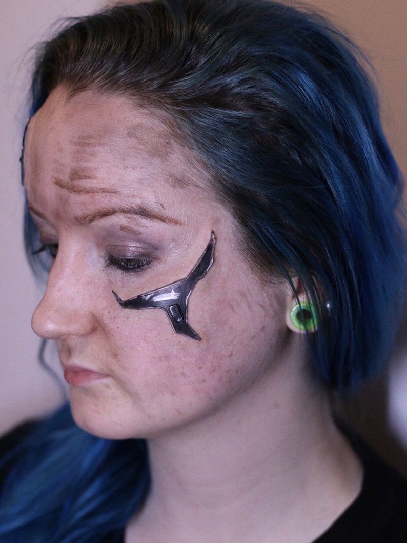 2 Piece Cyborg Prosthetic, SFX Makeup, Silicone Appliance, Halloween ...