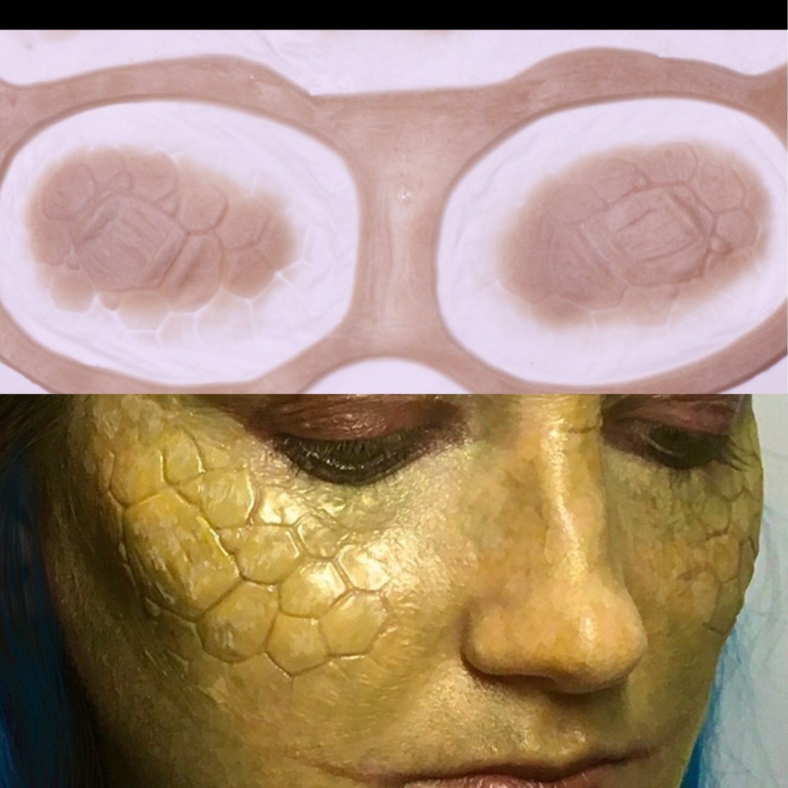Snake Cheekbones Prosthetic SFX Makeup Silicone Appliance - Etsy
