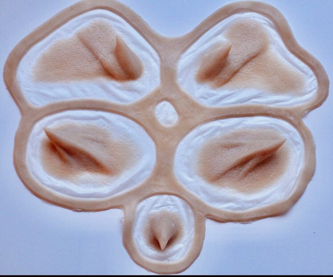 Alien Cheekbones, Forehead and Chin Prosthetic, SFX Makeup, Silicone ...