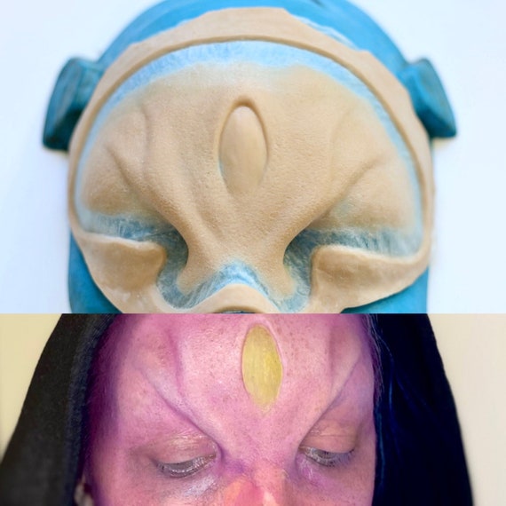 Alien Scifi Forehead Prosthetic Encapsulated Silicone | Etsy
