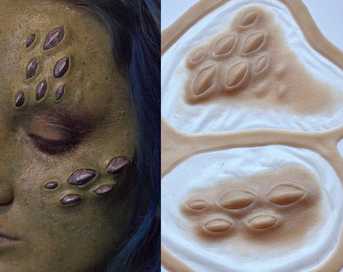 Half Face Alien Prosthetic, Sci Fi, SFX Makeup, Silicone Appliance ...