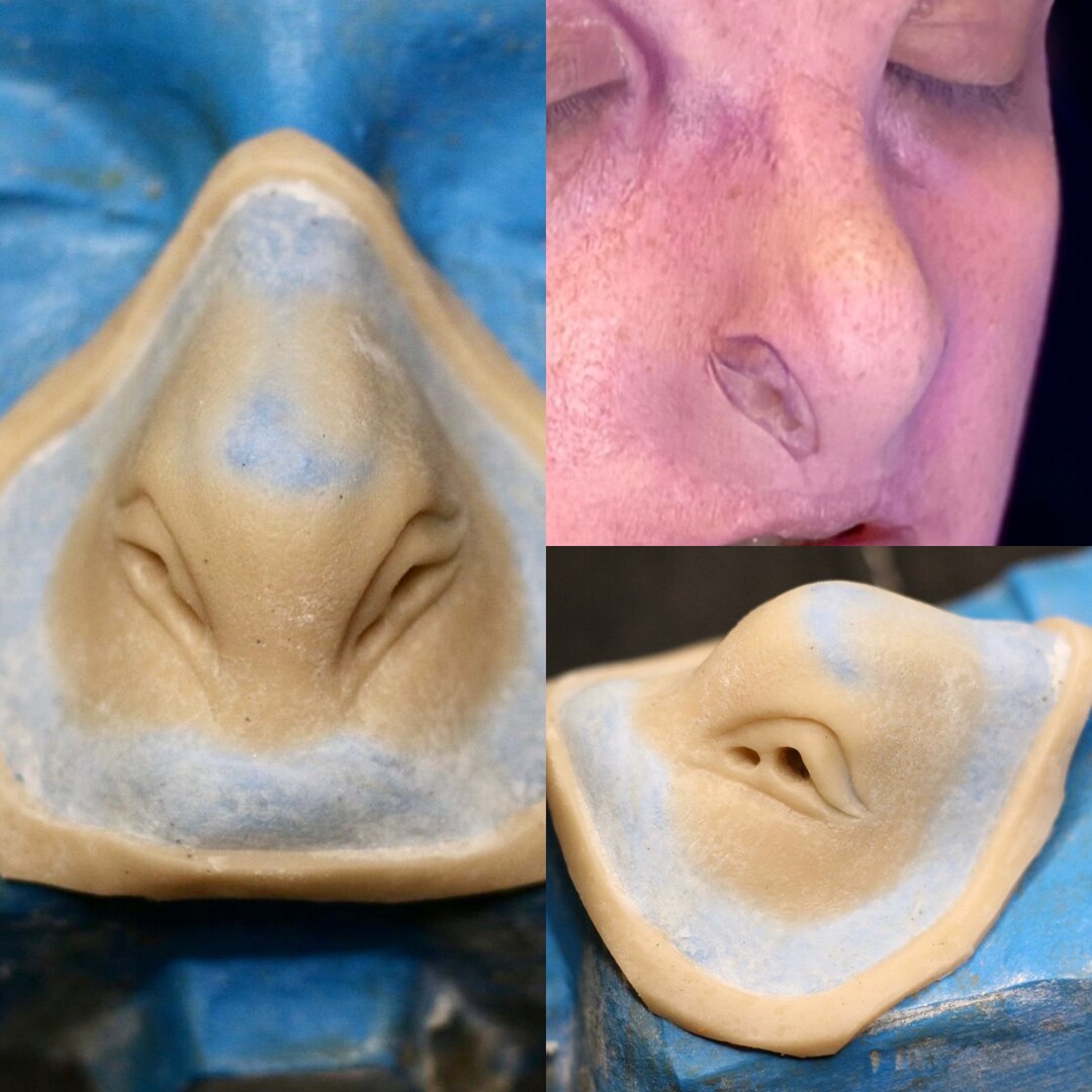 Alien Scifi Nose Prosthetic Encapsulated Silicone Prosthetic - Etsy