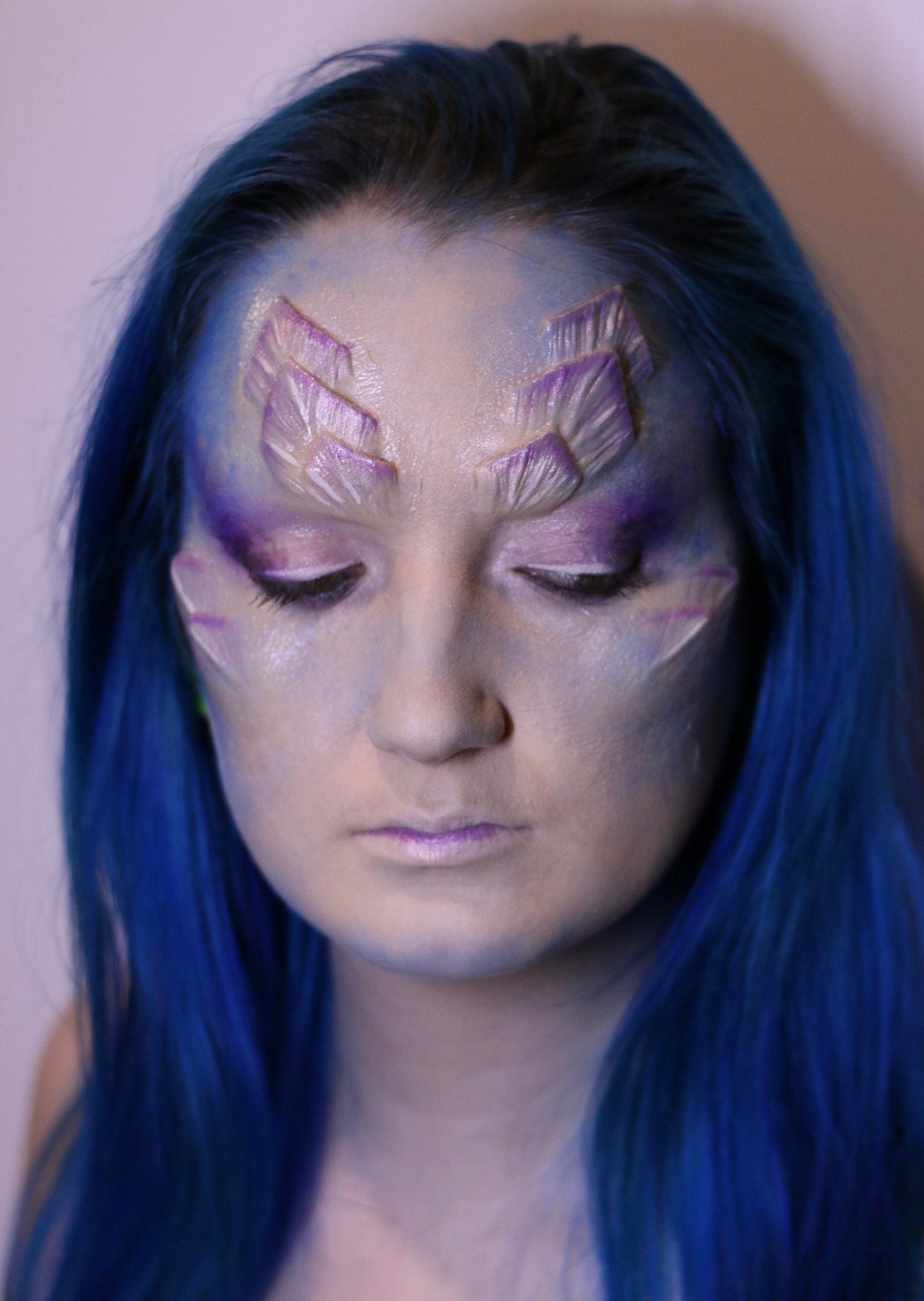 Mermaid Scale Forehead Prosthetic Encapsulated Silicone - Etsy