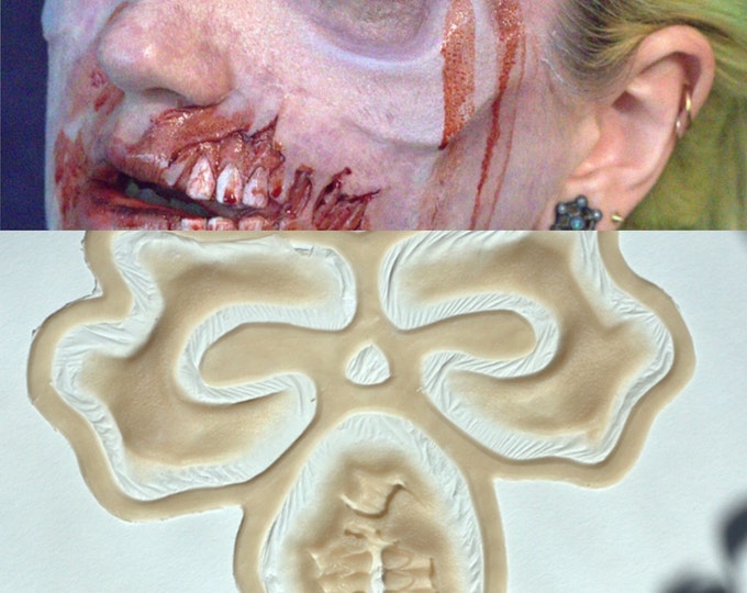 Zombie Jaw/mouth and Cheekbones/eye Sockets Prosthetics, SFX Makeup ...