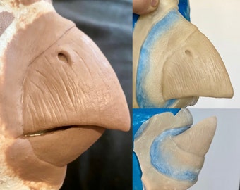 Unpainted Silicone Prosthetic Cat Nose / Cheeks / Rabbit - Etsy
