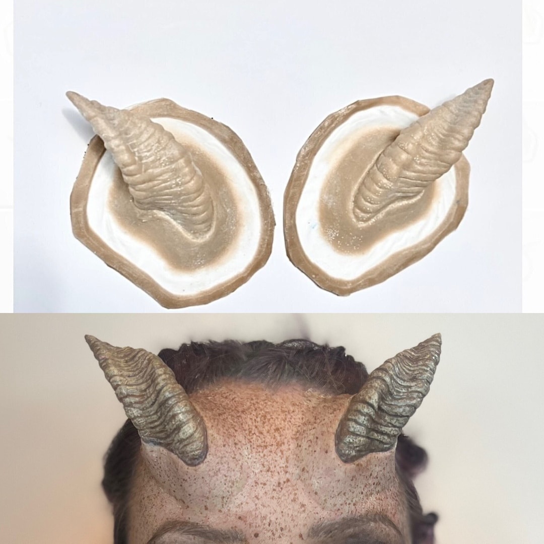 Ram/devil Horns Prosthetic, Encapsulated Silicone Appliance, Special ...