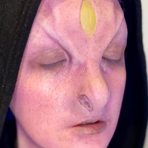 Alien Scifi Forehead Prosthetic, Encapsulated Silicone Appliance - Etsy