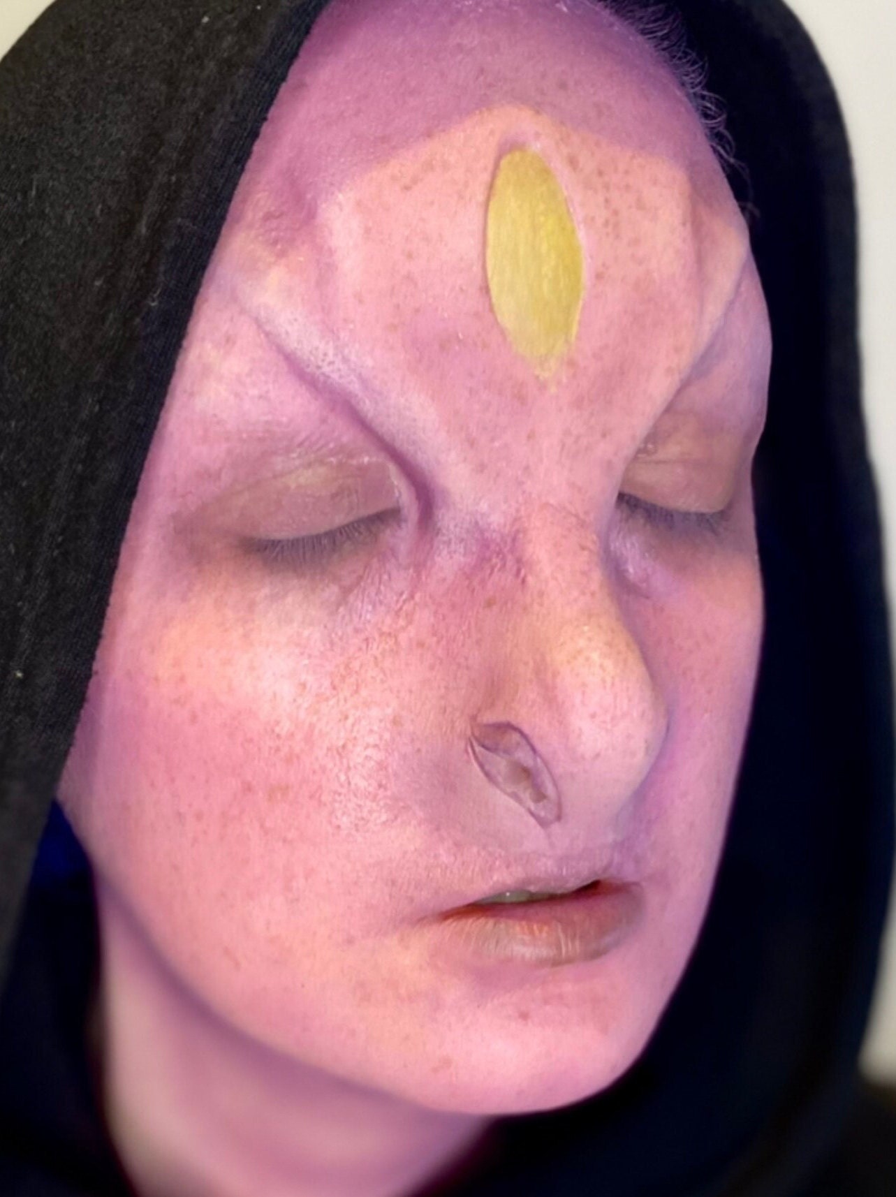 Alien Scifi Forehead Prosthetic, Encapsulated Silicone Appliance - Etsy