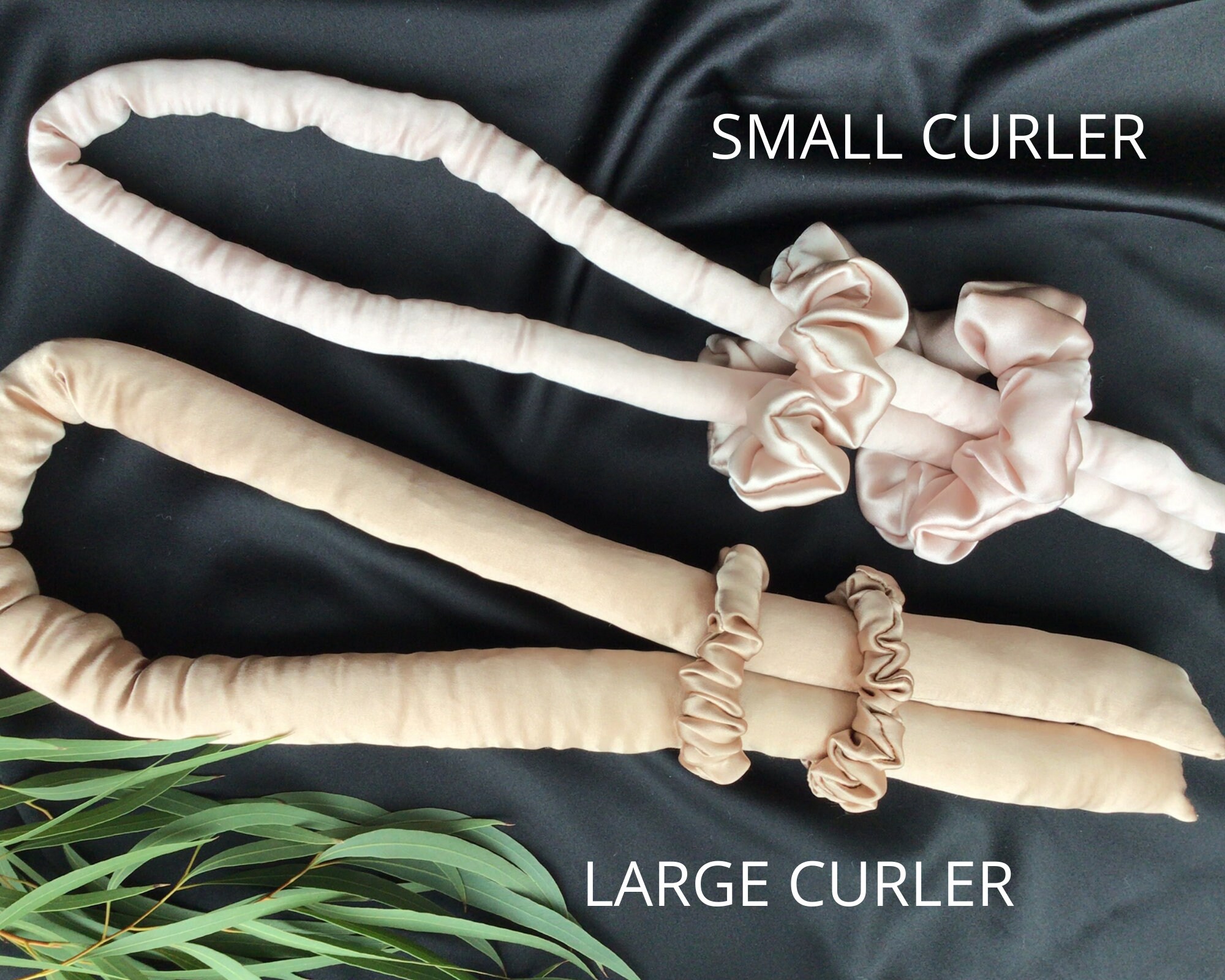 Silk Ribbon Curler Heatless Hair Curling Set With Scrunchies Etsy