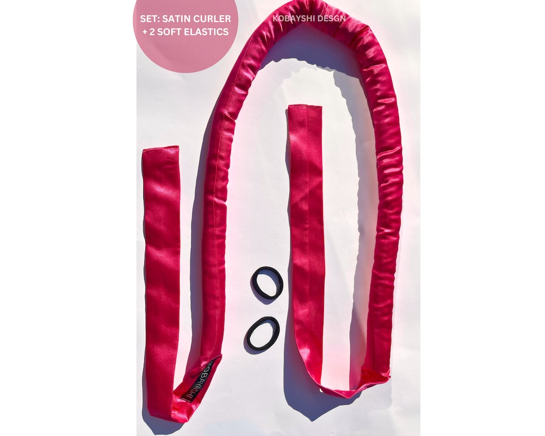 Heatless Hair Curler, Long Satin Overnight Blowout Roller Silky 1,4 ...