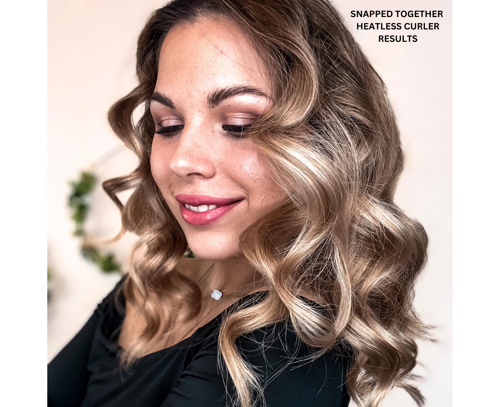 Silk Heatless Rollers, Blowout Hair Bun Maker Curlers 1,5 Inch ...