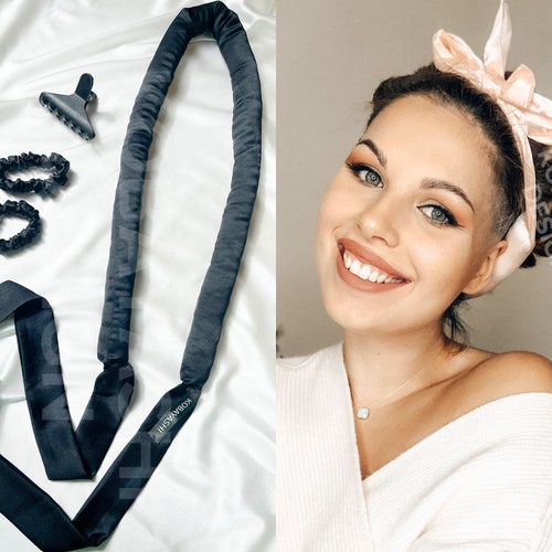 Heatless Hair Curling Ribbon Long Hair Curler Set With Etsy