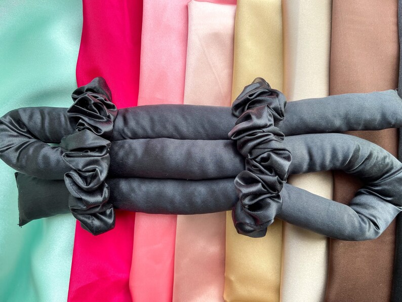 Heatless Hair Curling Ribbon Silky Satin Heatless Curler Set Etsy