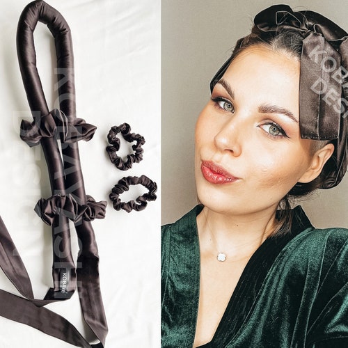 Heatless Hair Curling Ribbon Long Hair Curler Set With Etsy