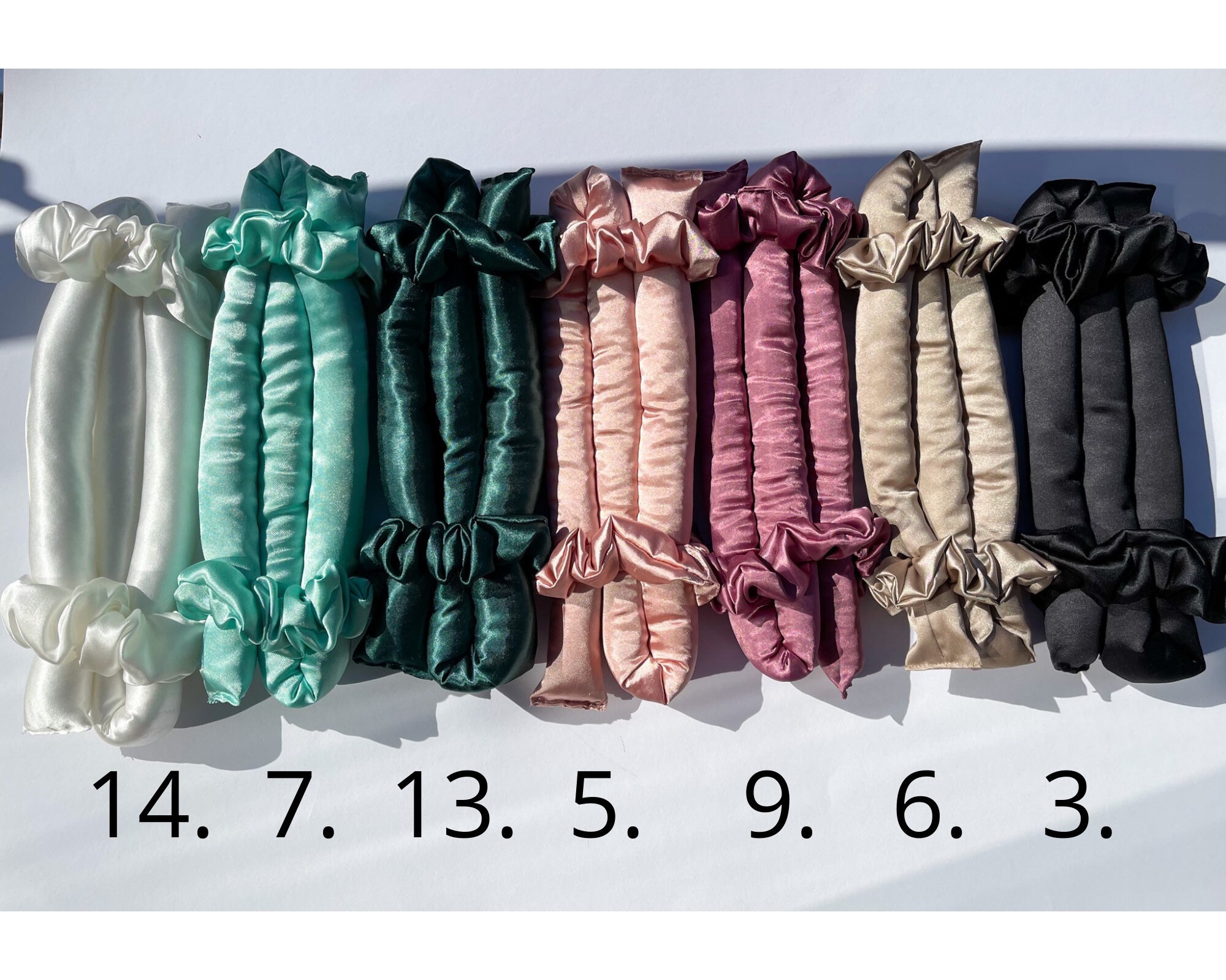 Silk Curling Ribbon Heatless Hair Curler Ribbon Set With Etsy Uk